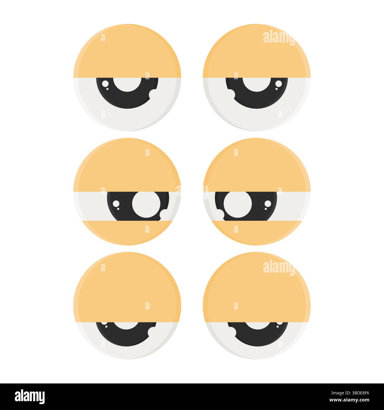 Eye Reaction Vector on White Background. Vision Icon. Simple Eye Collection Stock Vector Image ...
