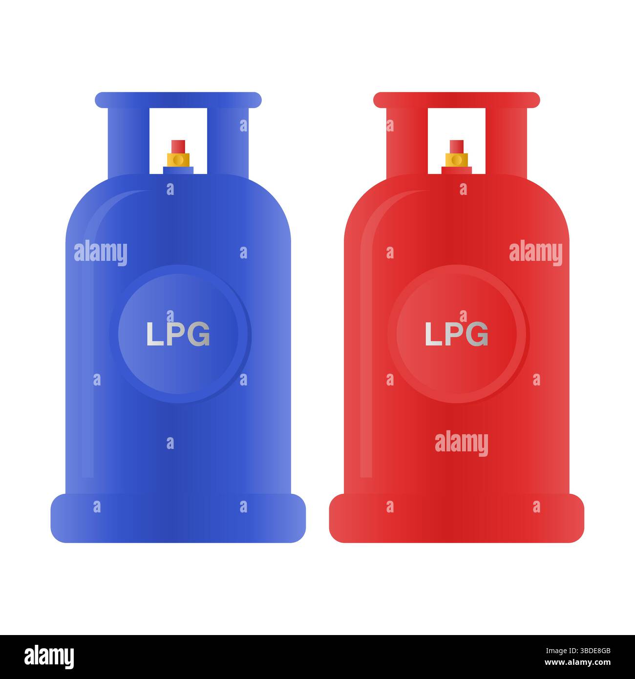 Flammable Liquid Petroleum Gas Cylinders Vector. Gas Cylinder Element ...