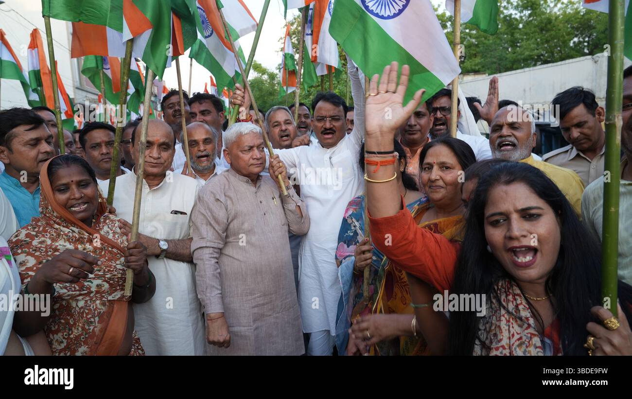 Bhilwara, India, May 20, 2025: Rajasthan Deputy CM Premchand Bairwa, MP ...