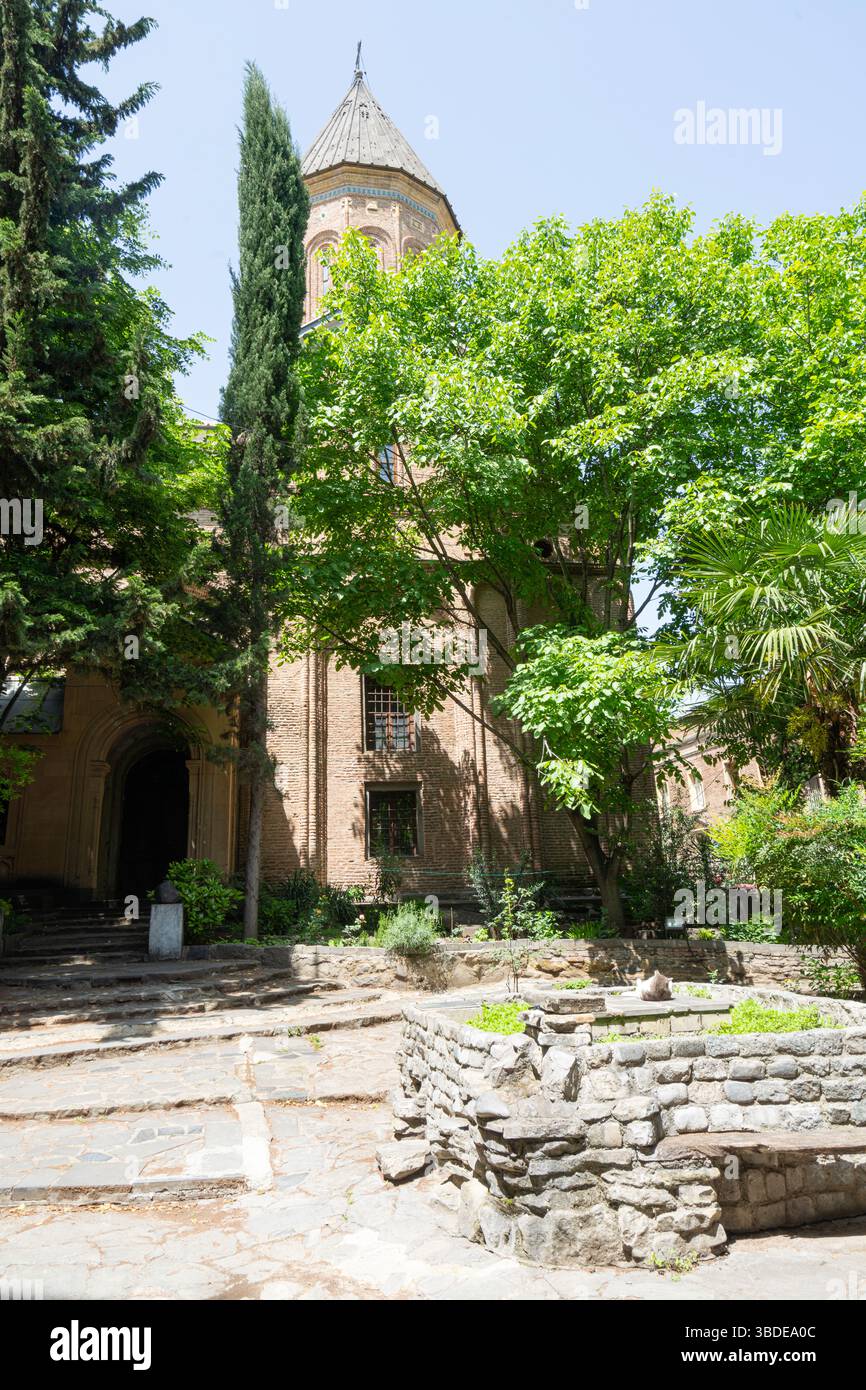 Tbilisi, Georgia. May 17, 2025. external view of the St. Virgin Mary ...