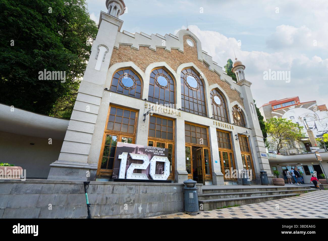 Tbilisi, Georgia. May 17, 2025. External view of the Tbilisi Funicular ...