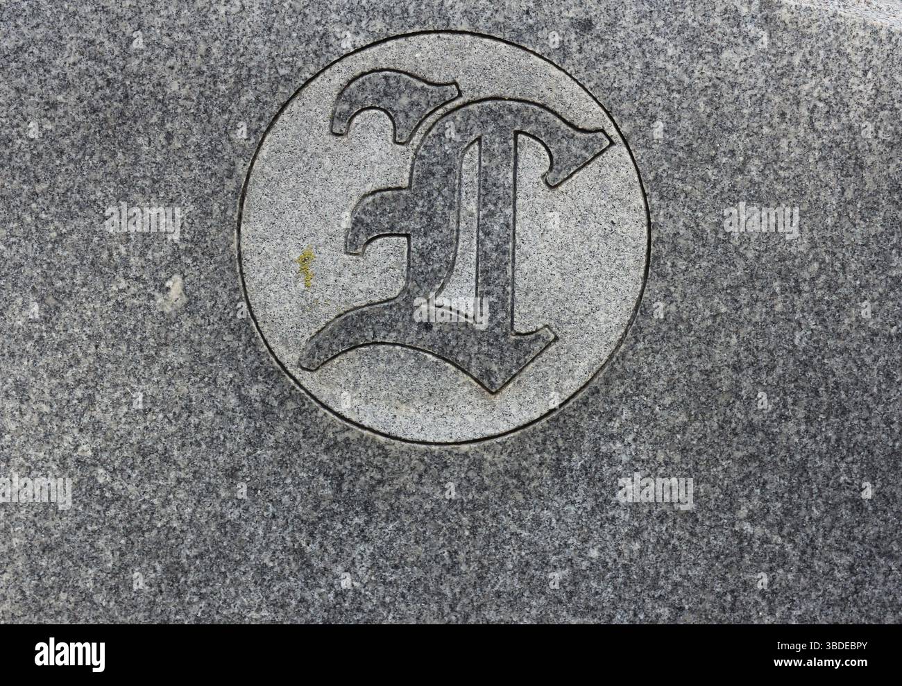 Close up of Historic Headstone in Rural East Texas Cemetery Letter ...
