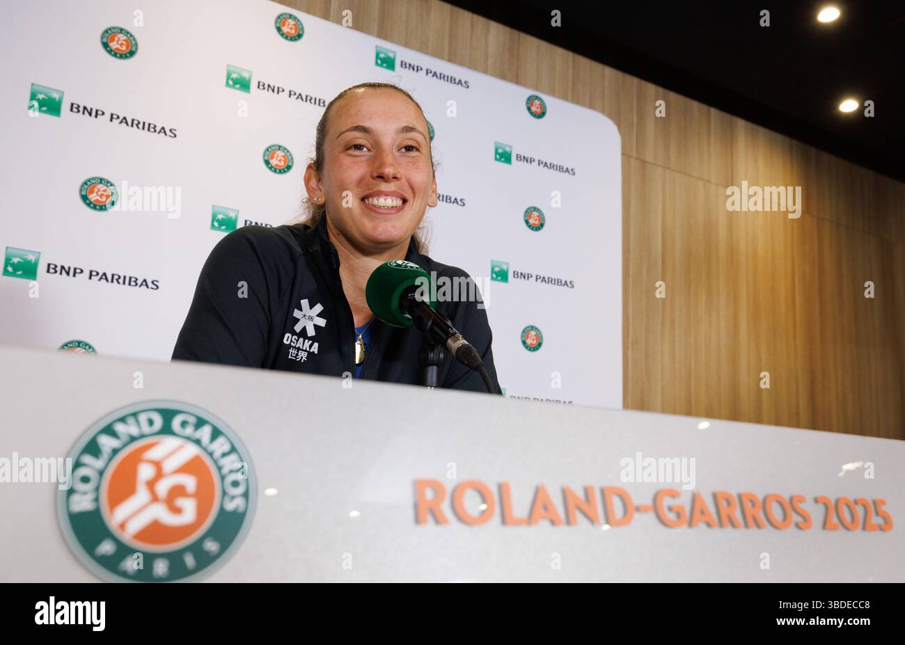 Paris, France. 24th May, 2025. Belgian Elise Mertens pictured during a ...