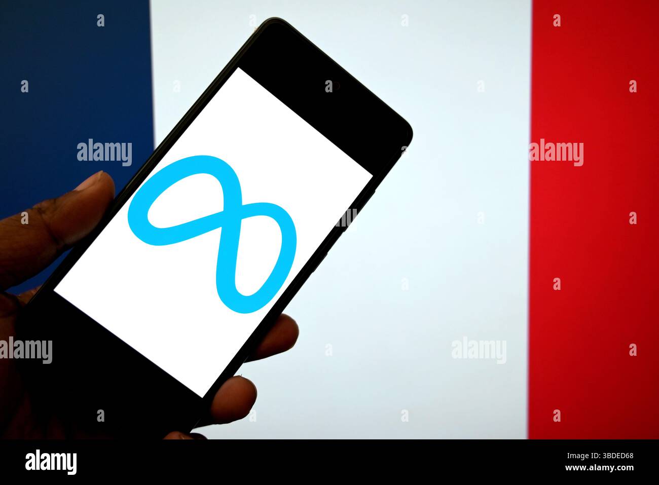 In this photo illustration, a Meta logo is seen displayed on a ...