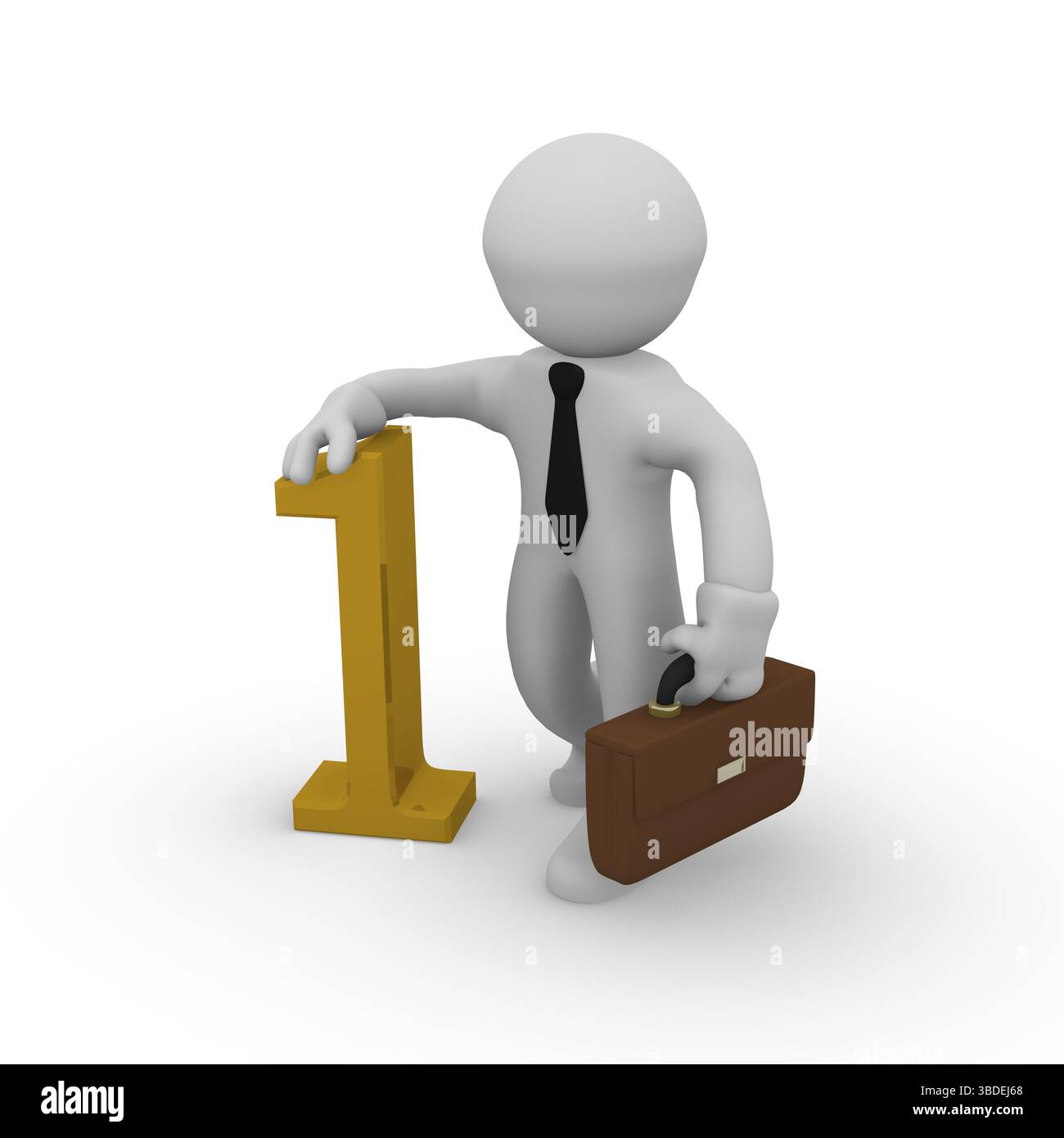 Competition concept one human Cut Out Stock Images & Pictures - Alamy