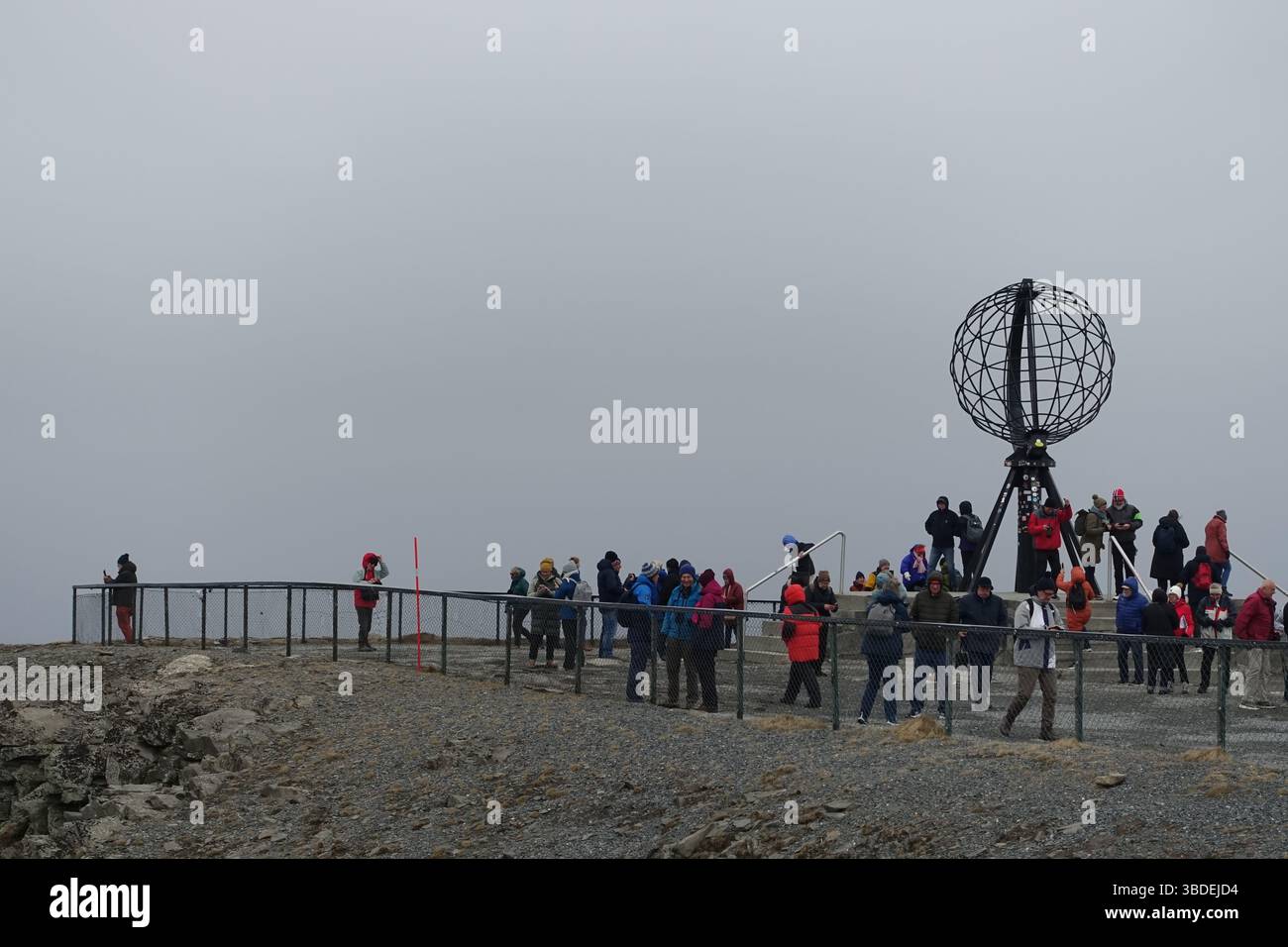 The North Cape in Norway, the northernmost point of Europe that can be ...