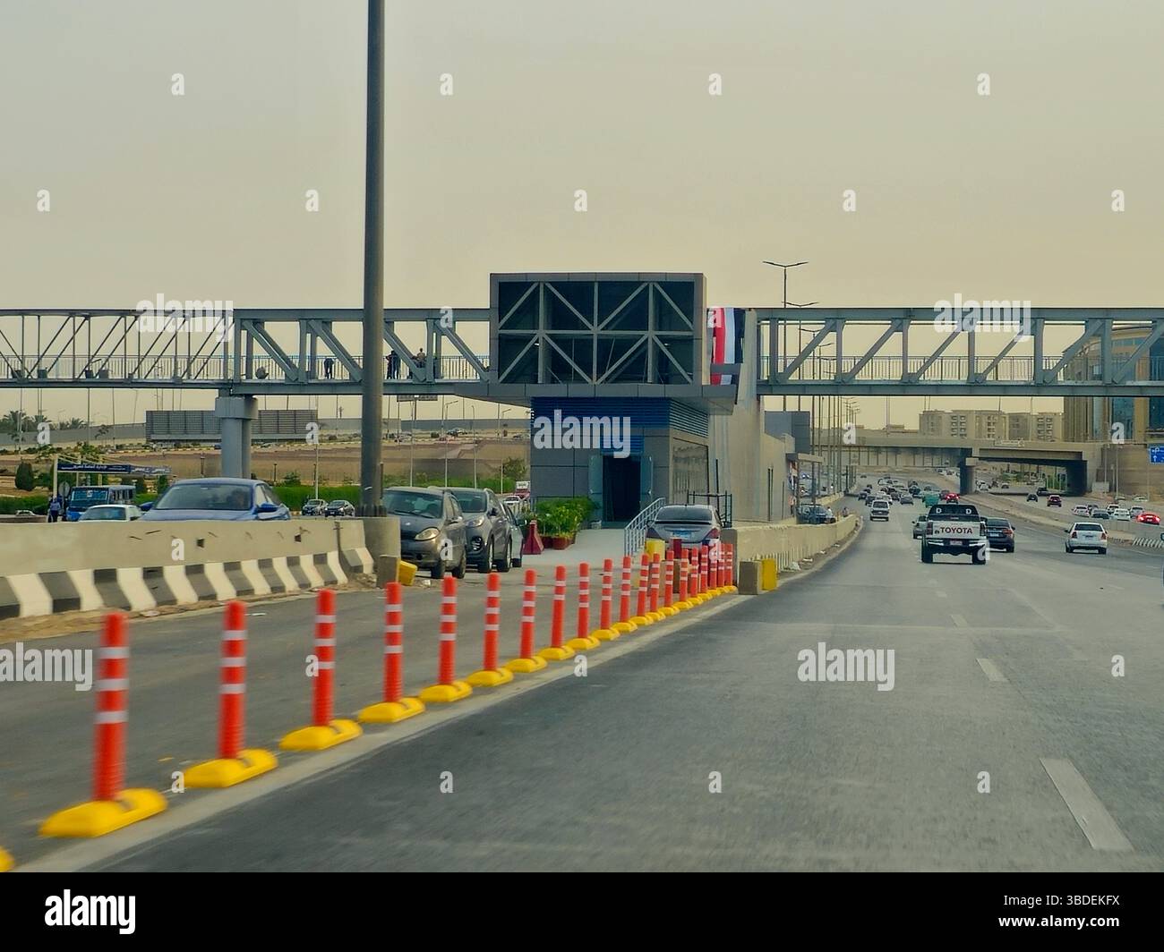 Cairo, Egypt, May 16 2025: The Bus Rapid Transit (BRT) project is being ...