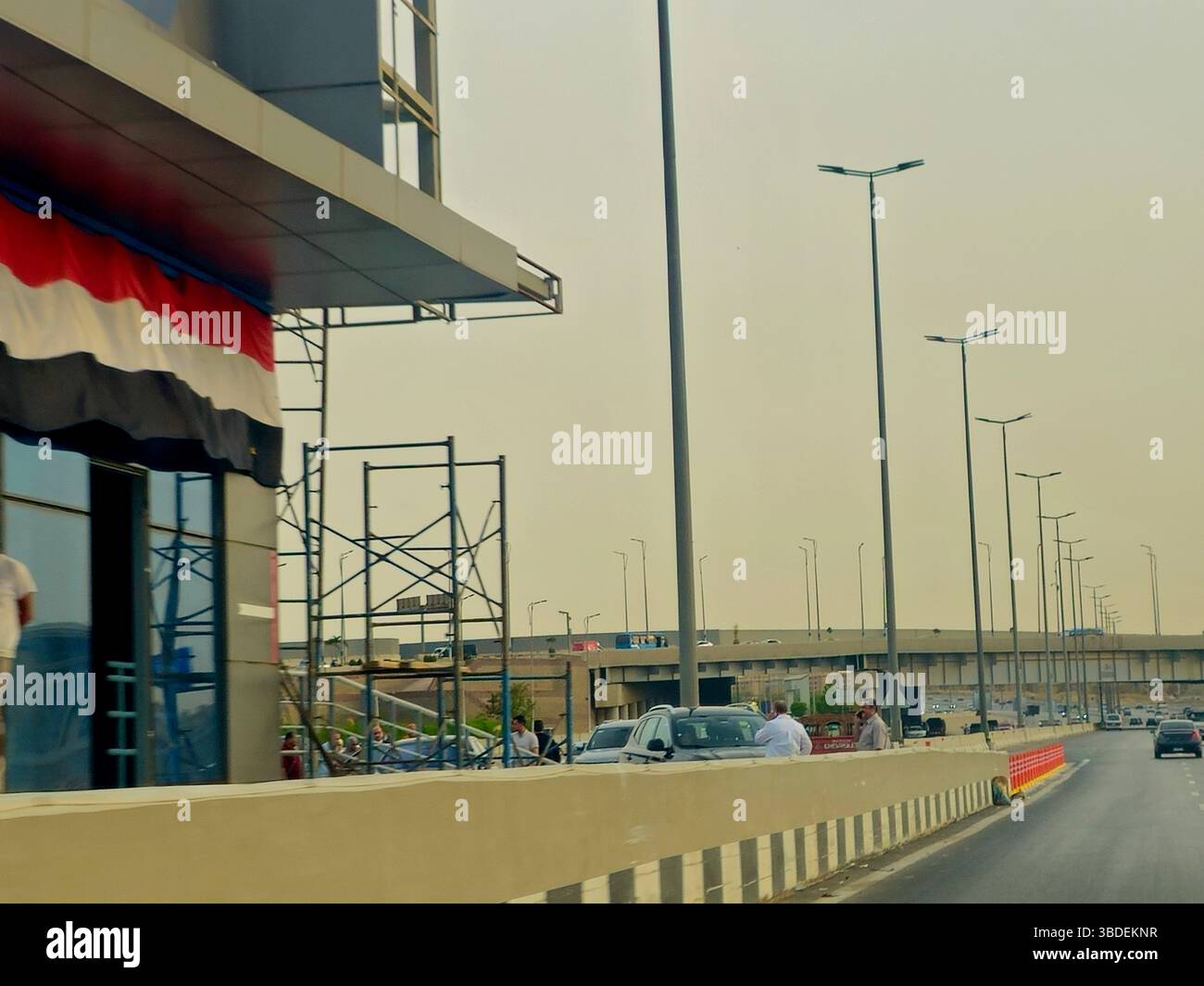 Cairo, Egypt, May 16 2025: The Bus Rapid Transit (BRT) project is being ...