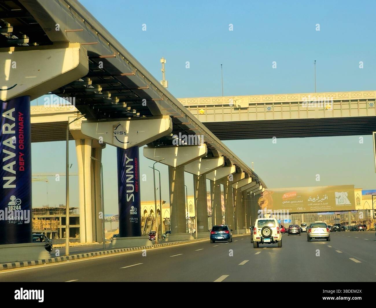 Cairo, Egypt, May 20 2025: Egyptian Cairo monorail project site, Cairo ...