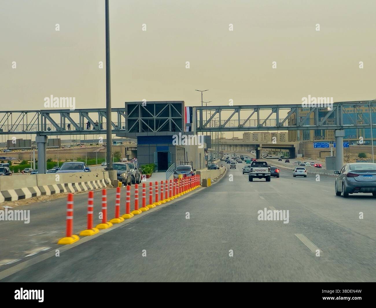 Cairo, Egypt, May 16 2025: The Bus Rapid Transit (BRT) project is being ...
