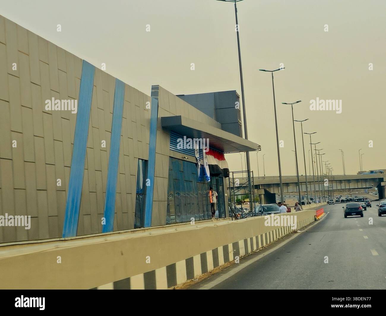 Cairo, Egypt, May 16 2025: The Bus Rapid Transit (BRT) project is being ...