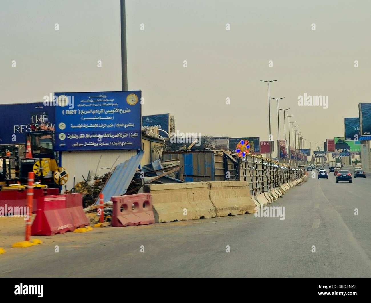 Cairo, Egypt, May 16 2025: Bus Rapid Transit (BRT) project is being ...