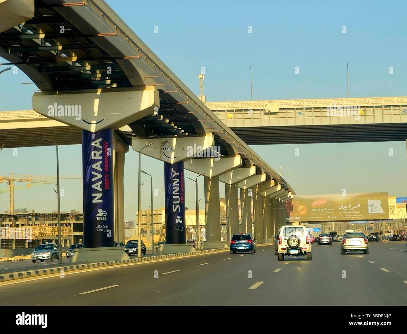 Cairo, Egypt, May 20 2025: Egyptian Cairo monorail project site, Cairo ...