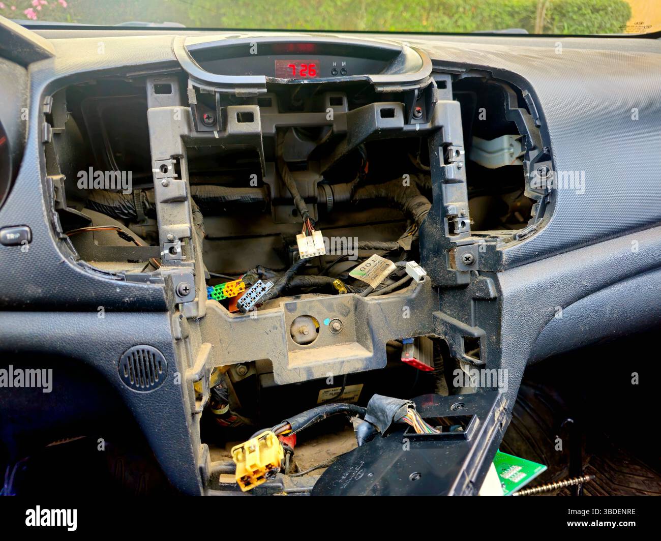 Cairo, Egypt, May 22 2025: interior of a vehicle, Maintenance of a car ...