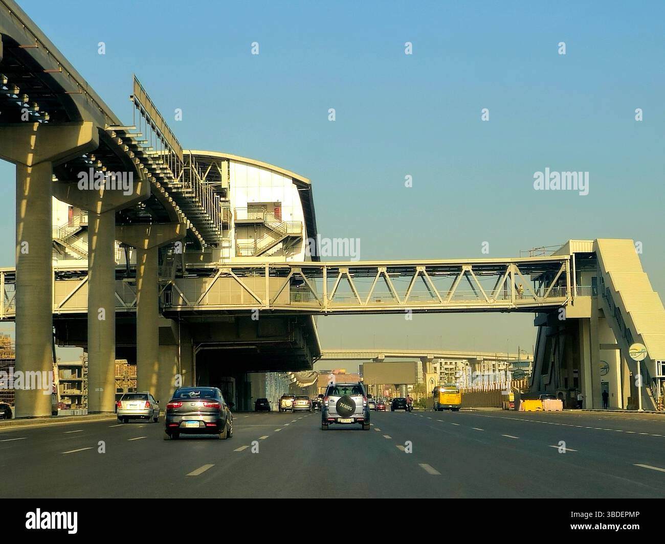 Cairo, Egypt, May 20 2025: Egyptian Cairo monorail station site, Cairo ...