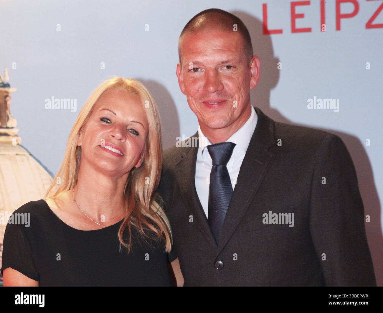 Former German football player Christian Ziege with his woman Pia at the ...