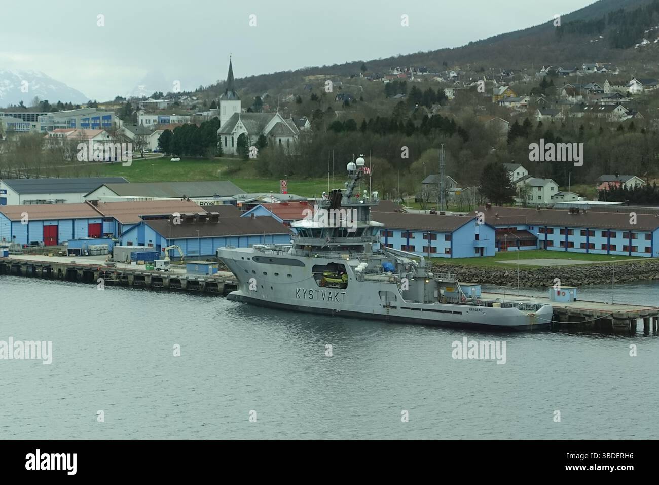 The main coast guard base in Norway, in the Vesteralen Islands Stock ...
