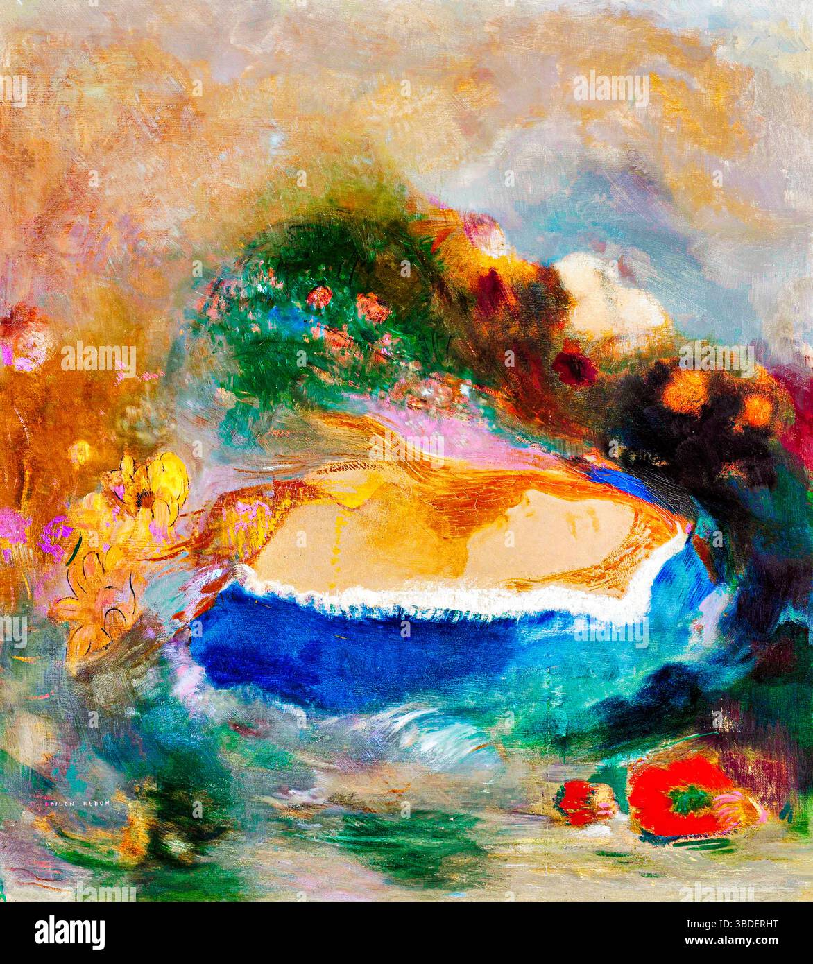 Odilon Redon's 1900-1905 vision of Ophelia shows a mystical woman ...