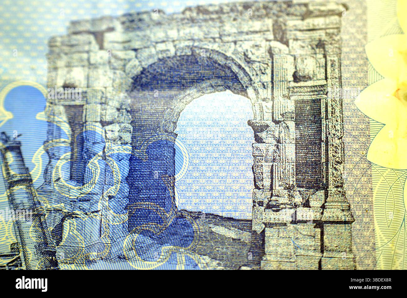 Arch of Marcus Aurelius in Tripoli from the reverse side of 1 LYD one ...