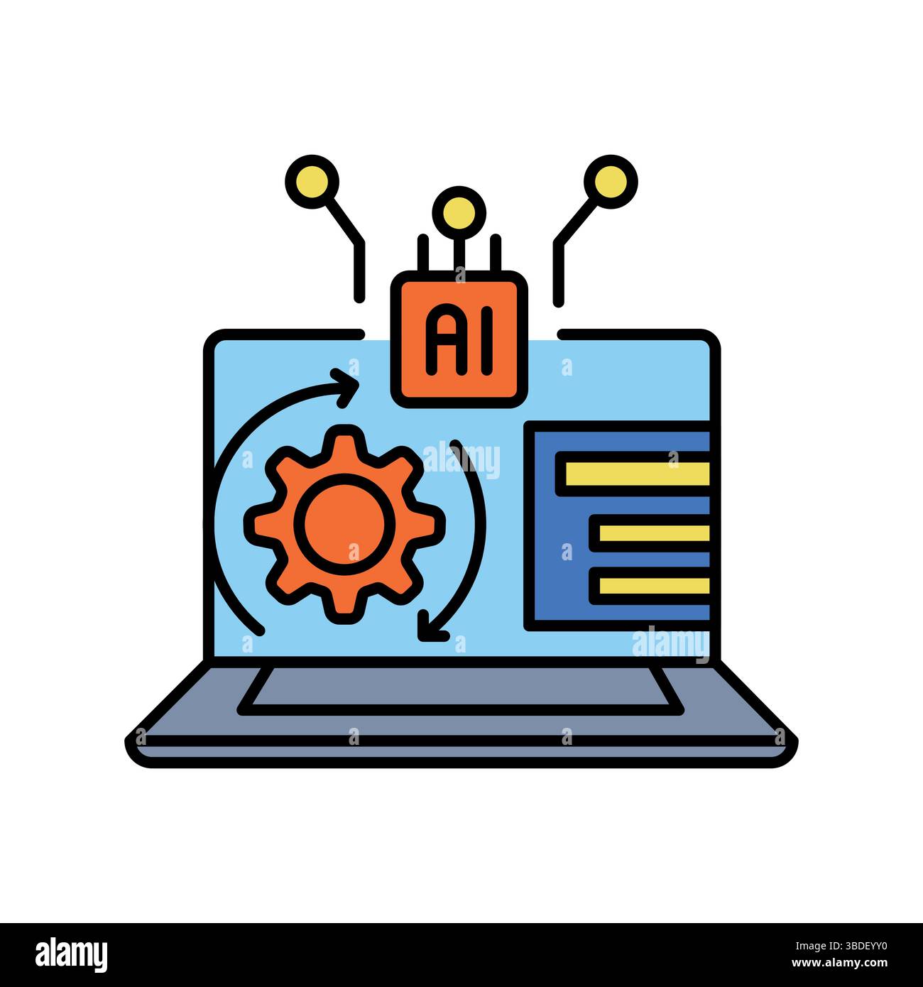 creation tests exam color line icon for digital and print projects ...