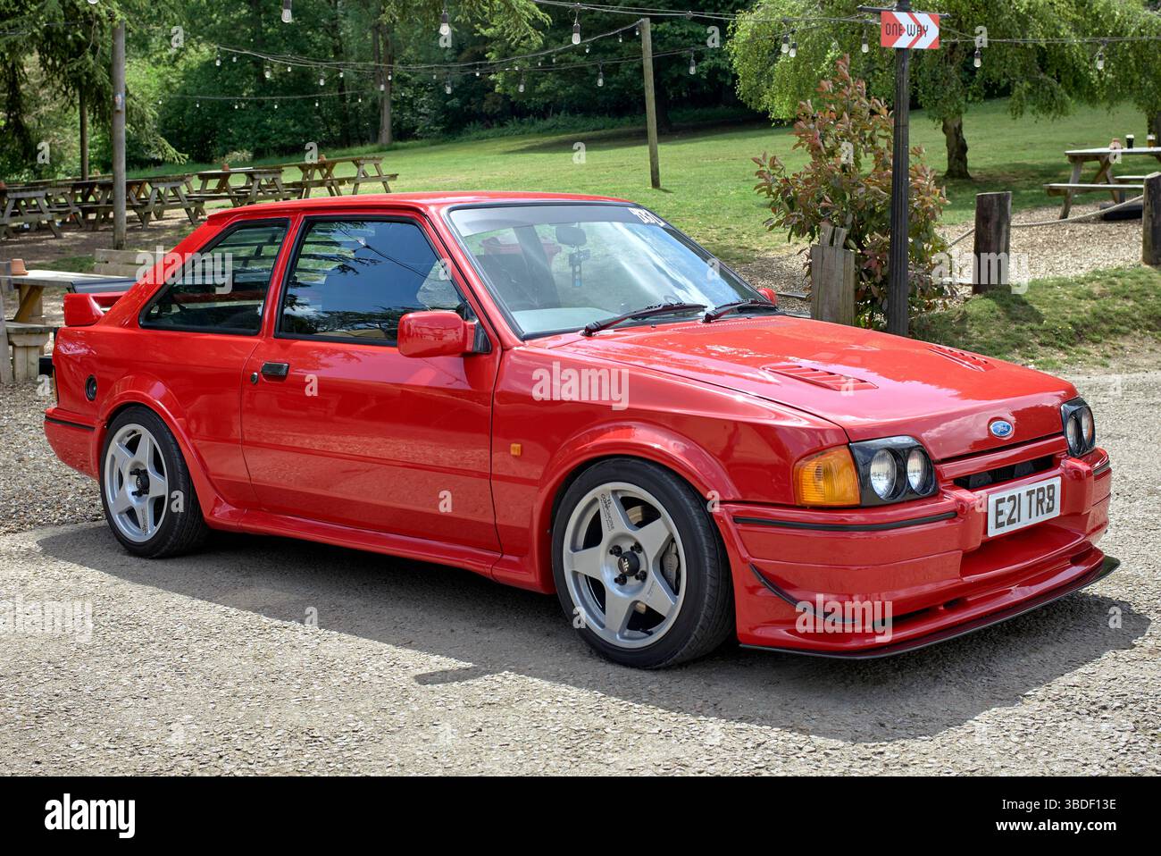 Ford Escort RS Turbo red 1987, Series 2 Stock Photo - Alamy