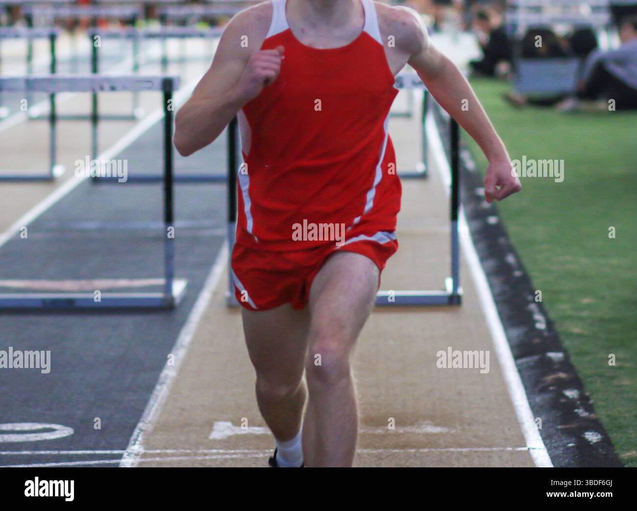 Young athletes sprinting intense determination hi-res stock photography ...