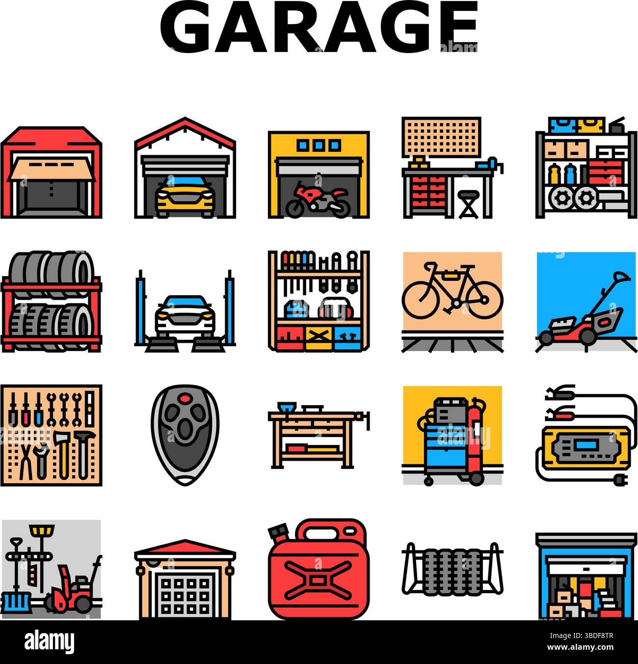 Flooring renovation tools Stock Vector Images - Alamy