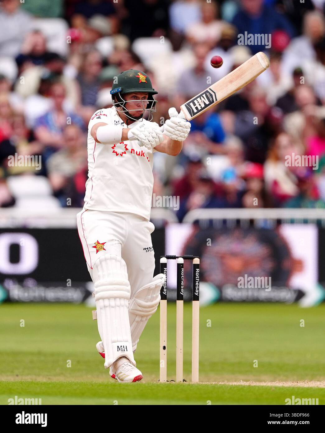 Zimbabwe's Ben Curran batting on day three of the Rothesay ...