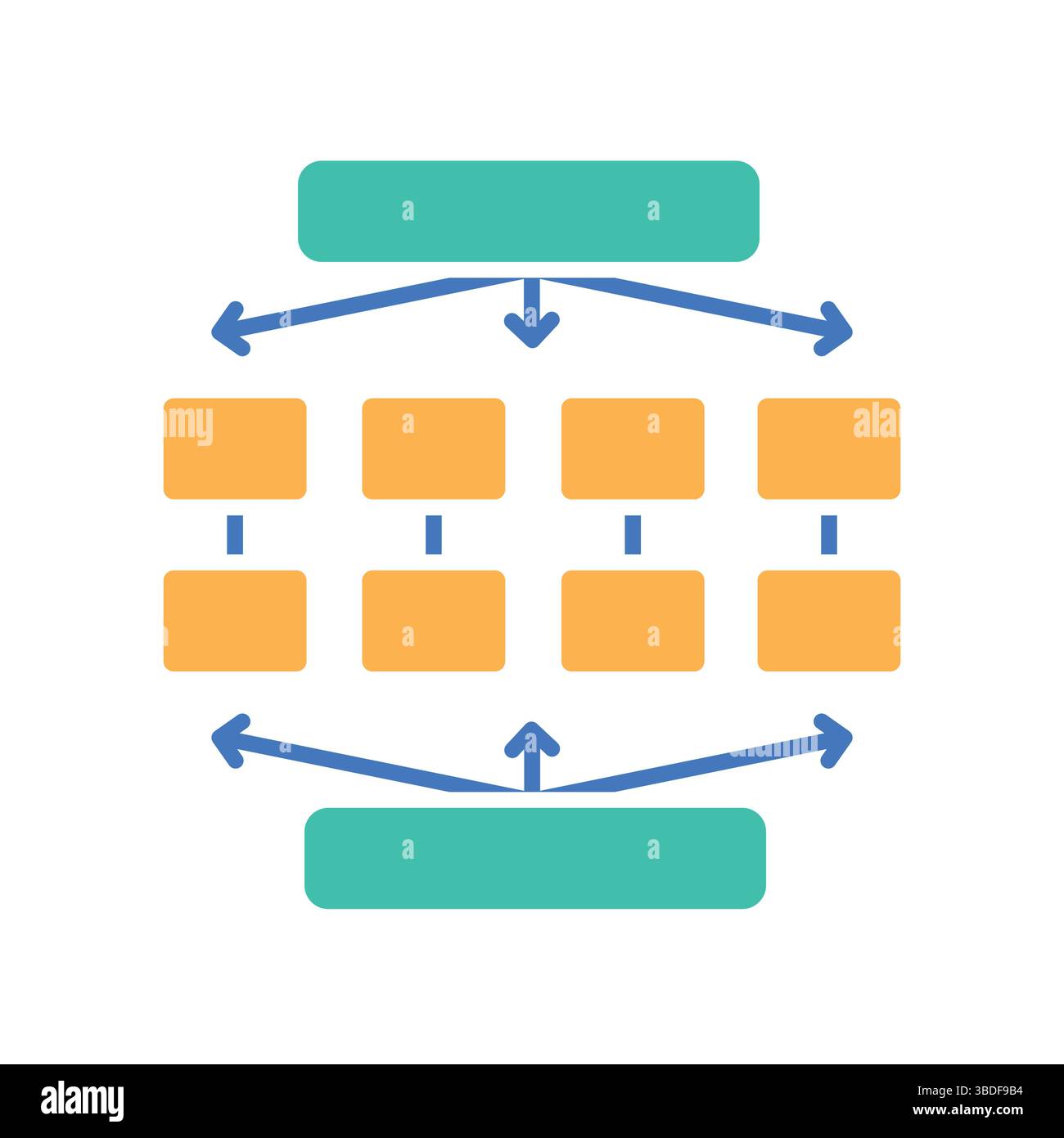 ensemble learning color flat icon for digital and print projects ...