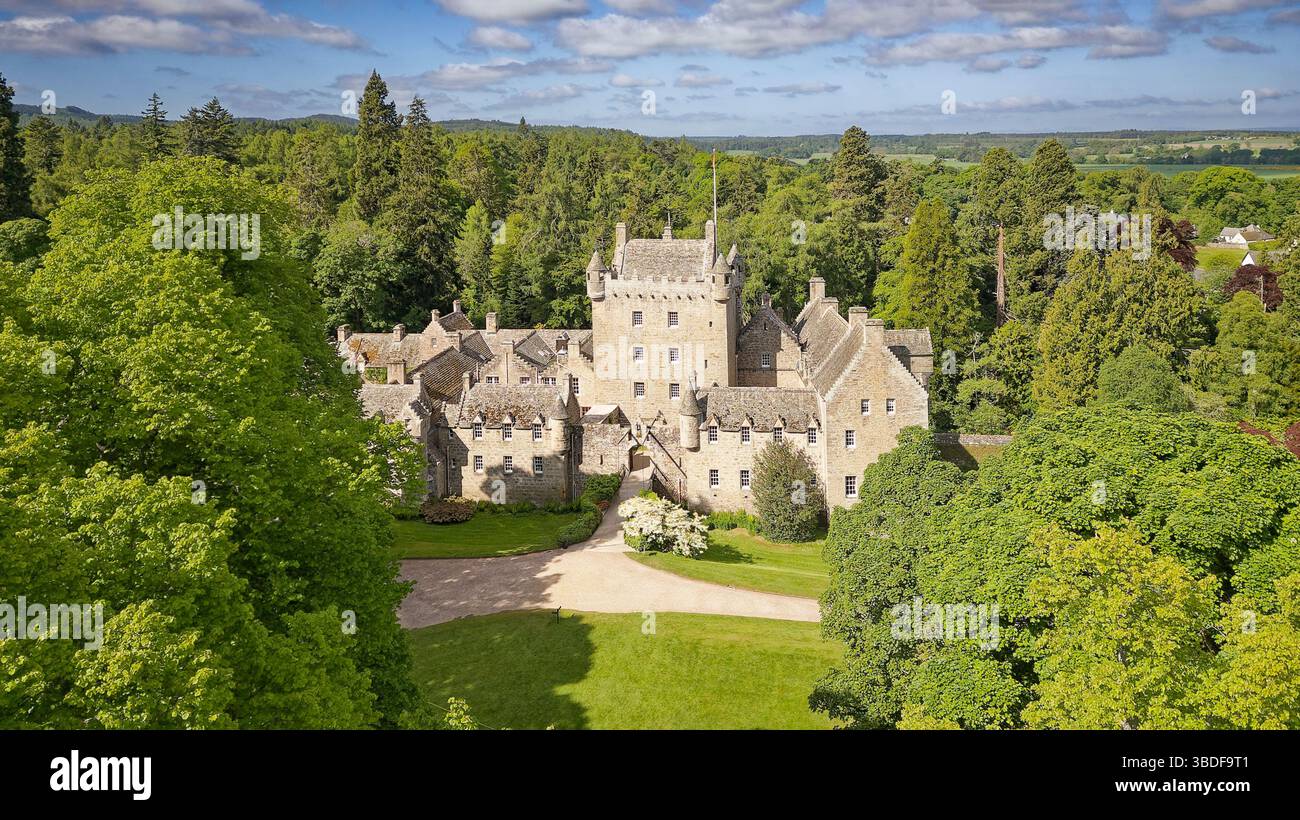 Cawdor Castle in parish of Cawdor in Nairnshire Scotland the building ...