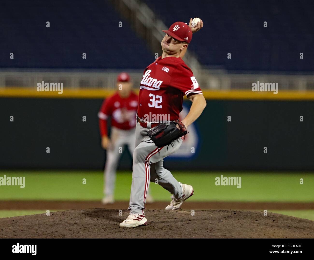 Omaha, Nebraska, USA. 22th May, 2025. Indiana’s Cole Gilley (32 ...