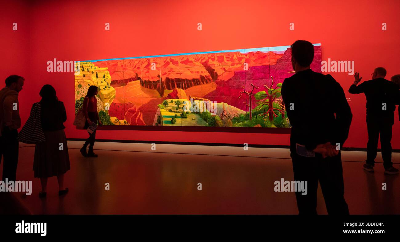 A Bigger Grand Canyon painting, (1998), David Hockney 25 exhibition ...