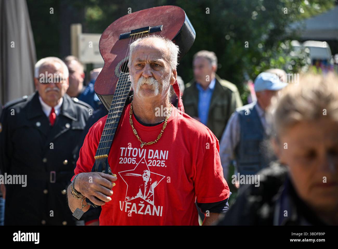 Croatia. 24th May, 2025. More than 4,000 people rallied in Kumrovec on Saturday to mark the ...