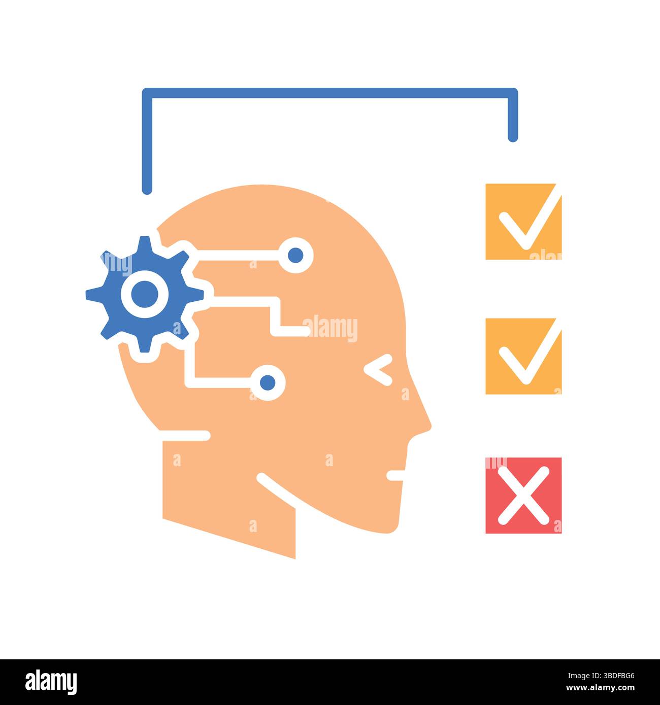 Reinforcement Learning color flat icon for digital and print projects ...