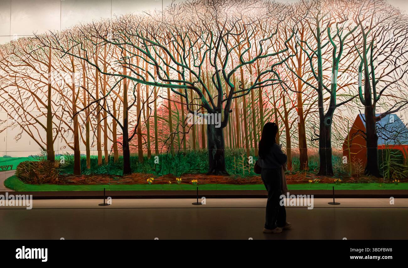 Bigger Trees near Warter painting, David Hockney 25 exhibition, Louis ...