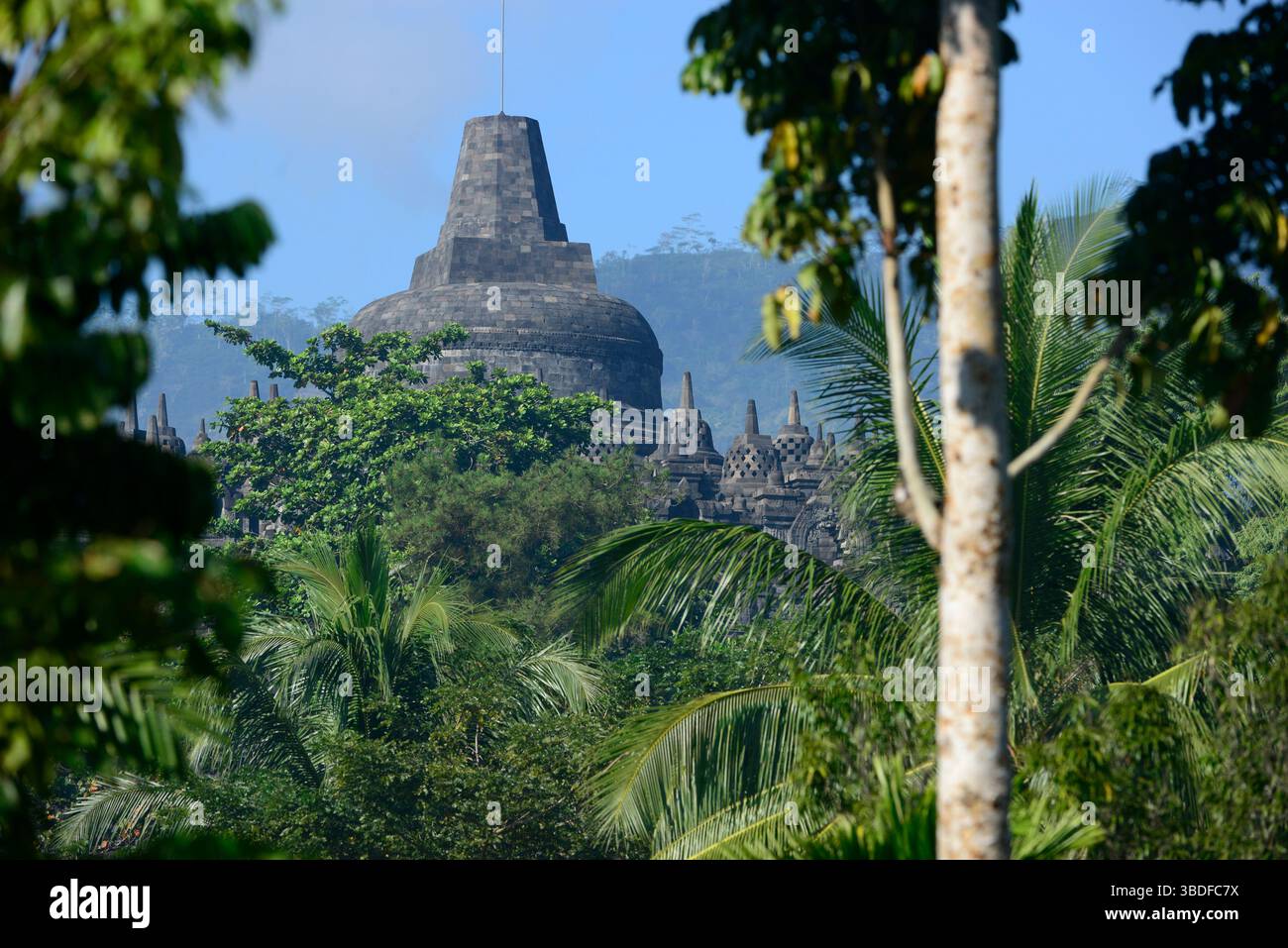 Borobudur temple in Java island,Indonesia,South East Asia Stock Photo ...