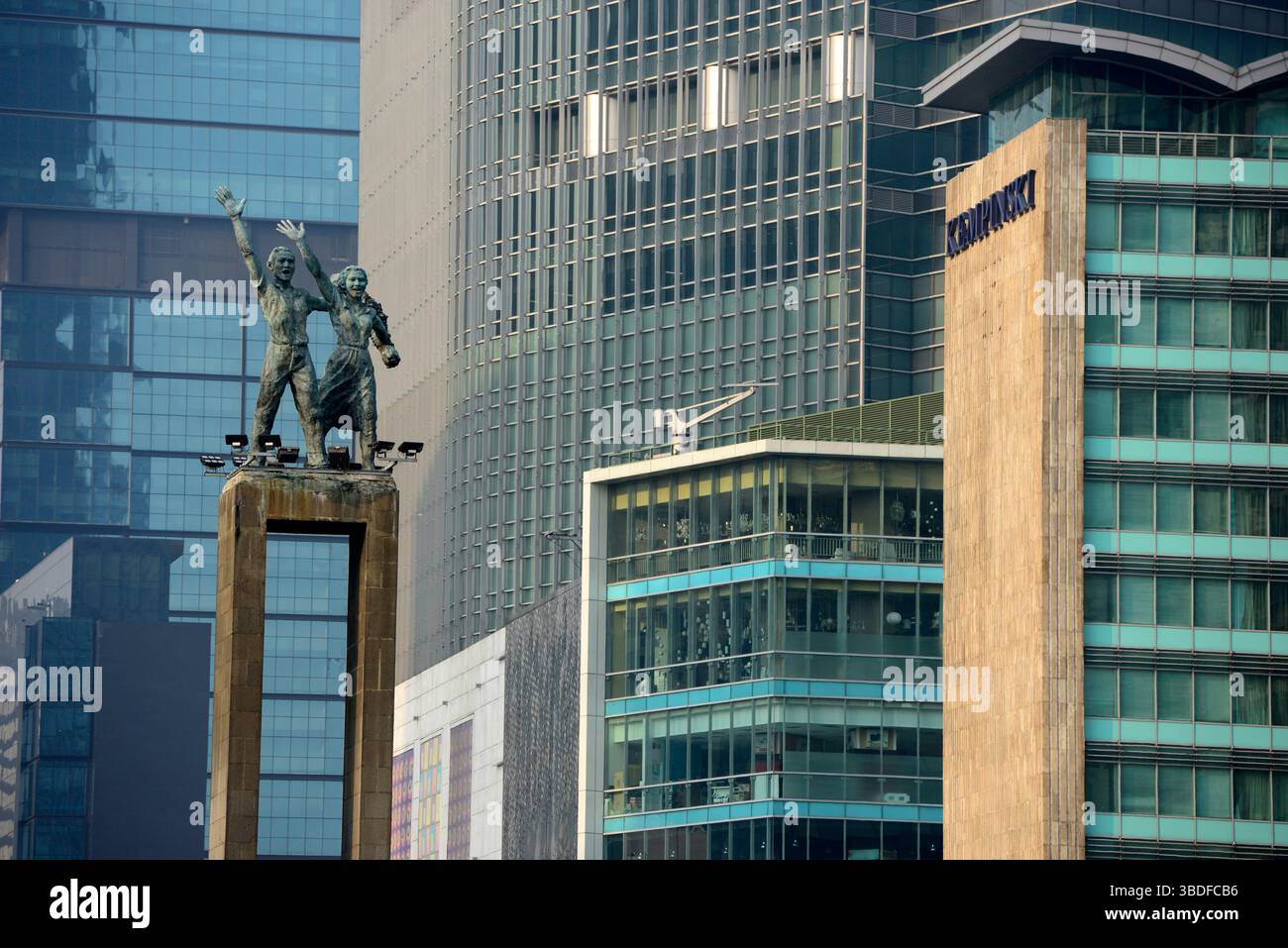 Selamat Datang monument or Welcome monument in Central Jakarta ...