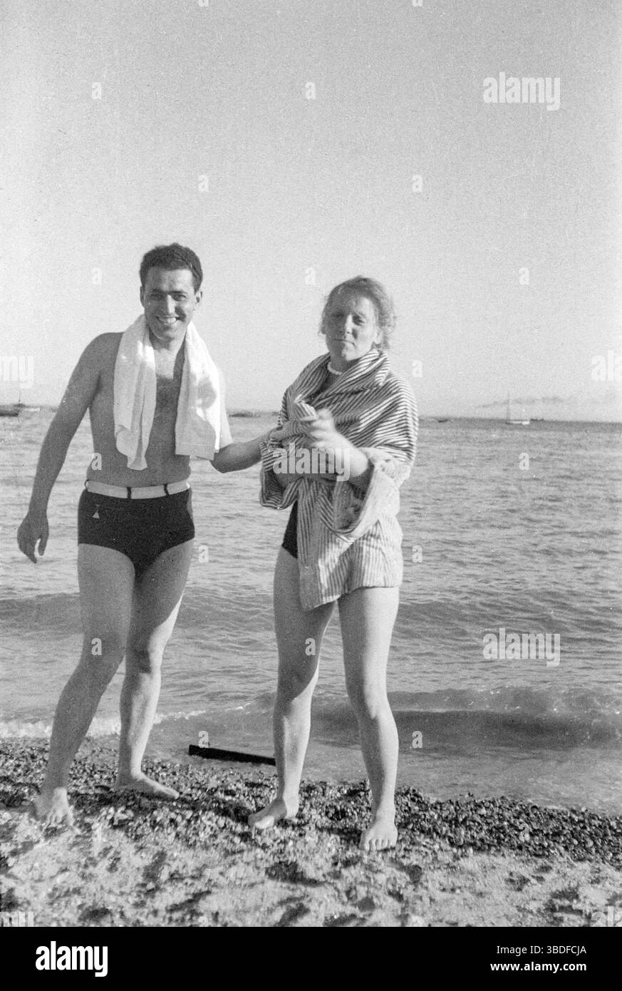 Dr Nasrat Fadda and his wife on a day out at the beach in Portsmouth ...