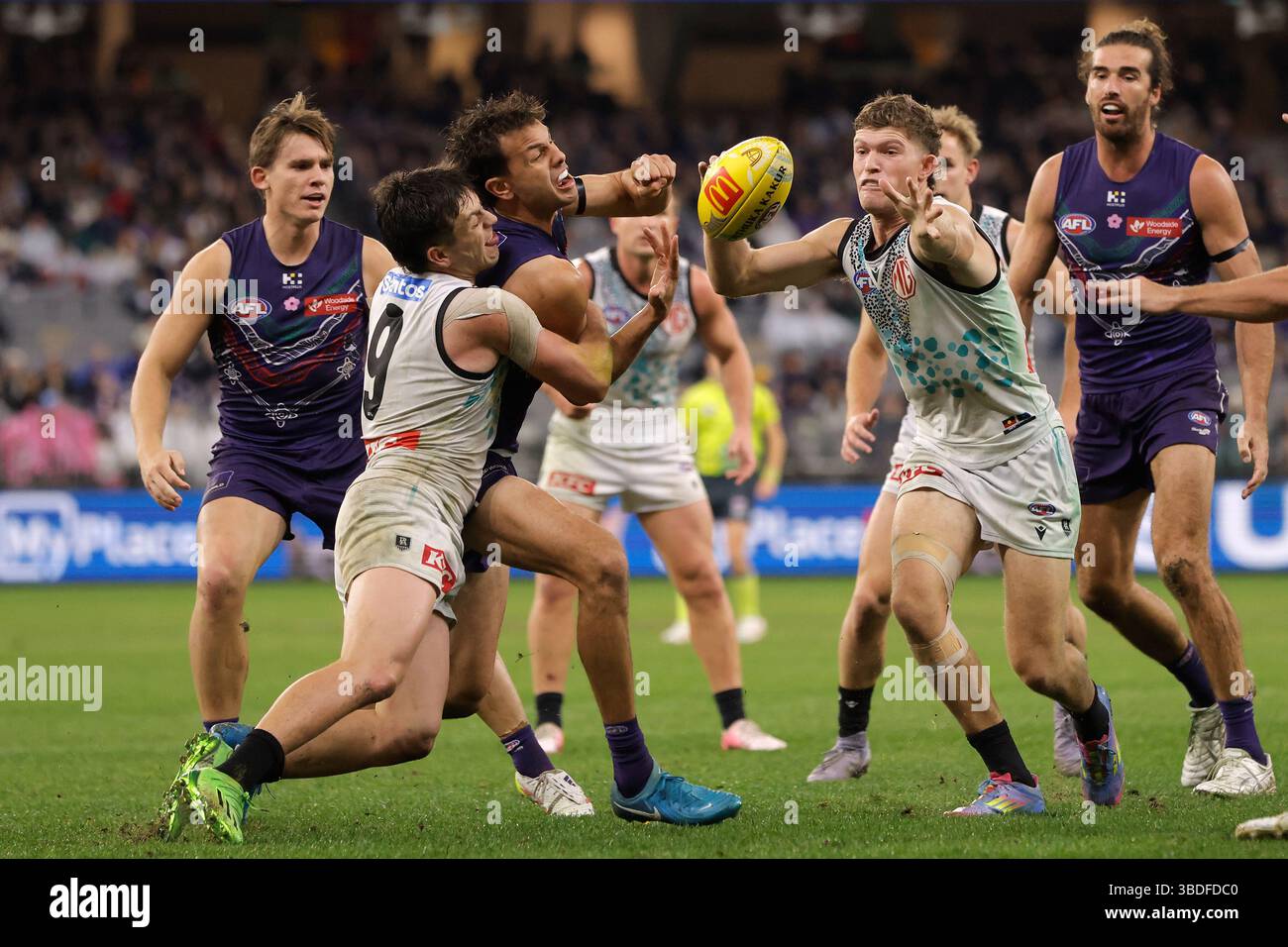 Perth, Australia. 24th May, 2025. Heath Chapman of the Dockers ...