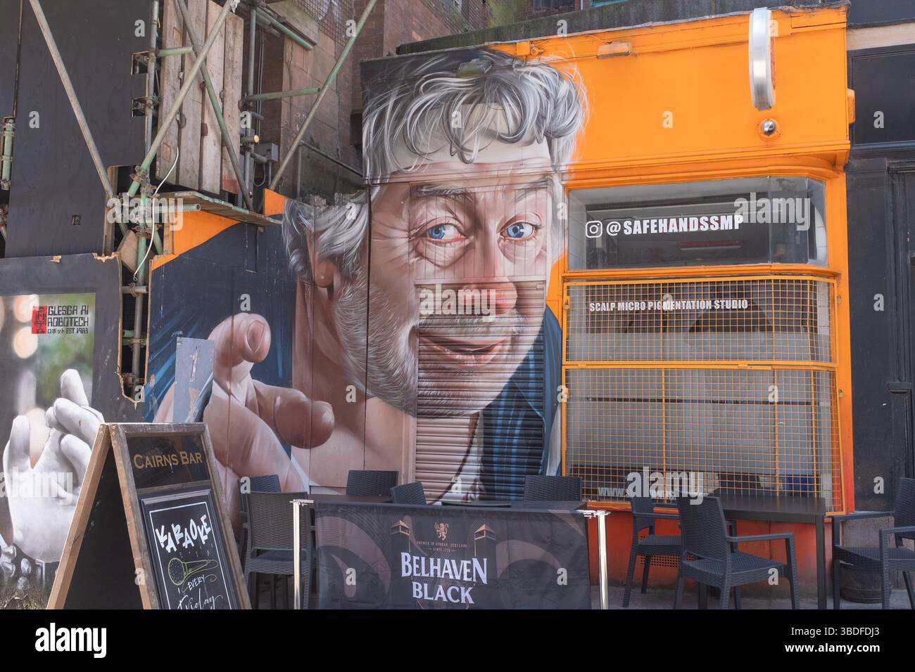 Rab C. Nesbitt mural/street art painted by mural artist Smug, on the ...