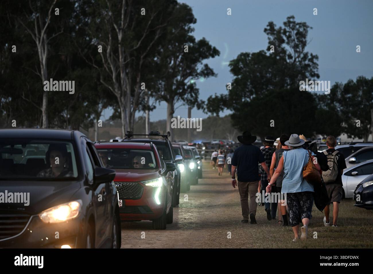 Raglan, Australia. 24th May, 2025. Crowds of people depart The Old ...
