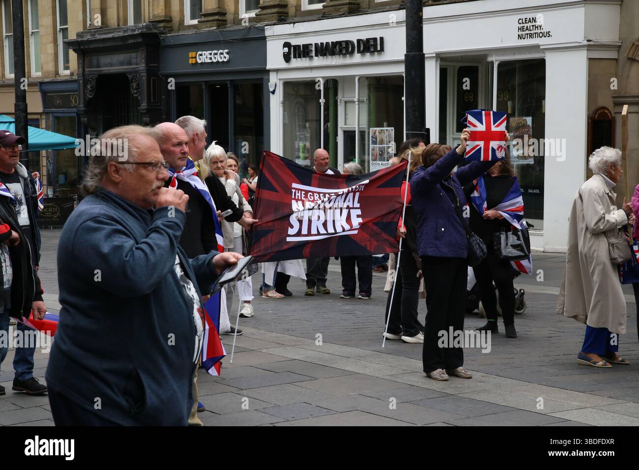 “Great British National Strike” People gather in Newcastle city centre ...