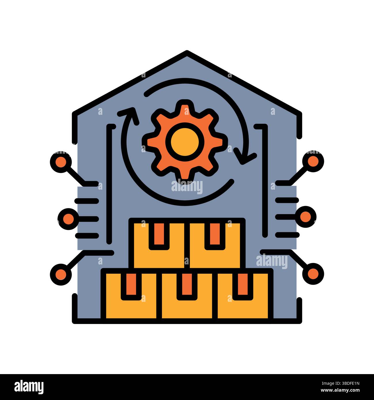 Icon inventory optimization Stock Vector Images - Alamy