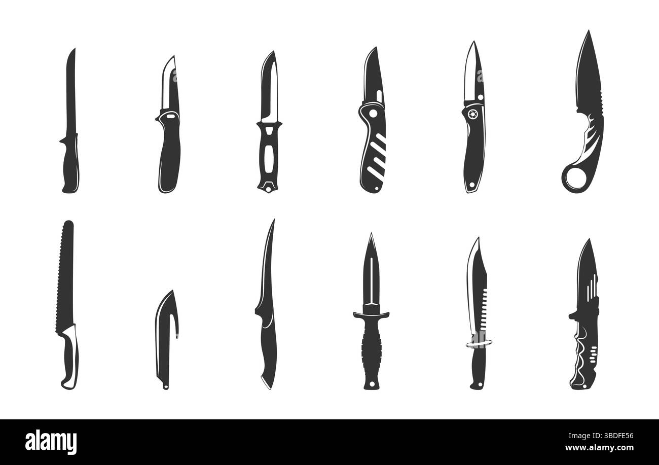 Knife svg, Knife silhouette, Knife vector, Knife logo, Knife clipart ...