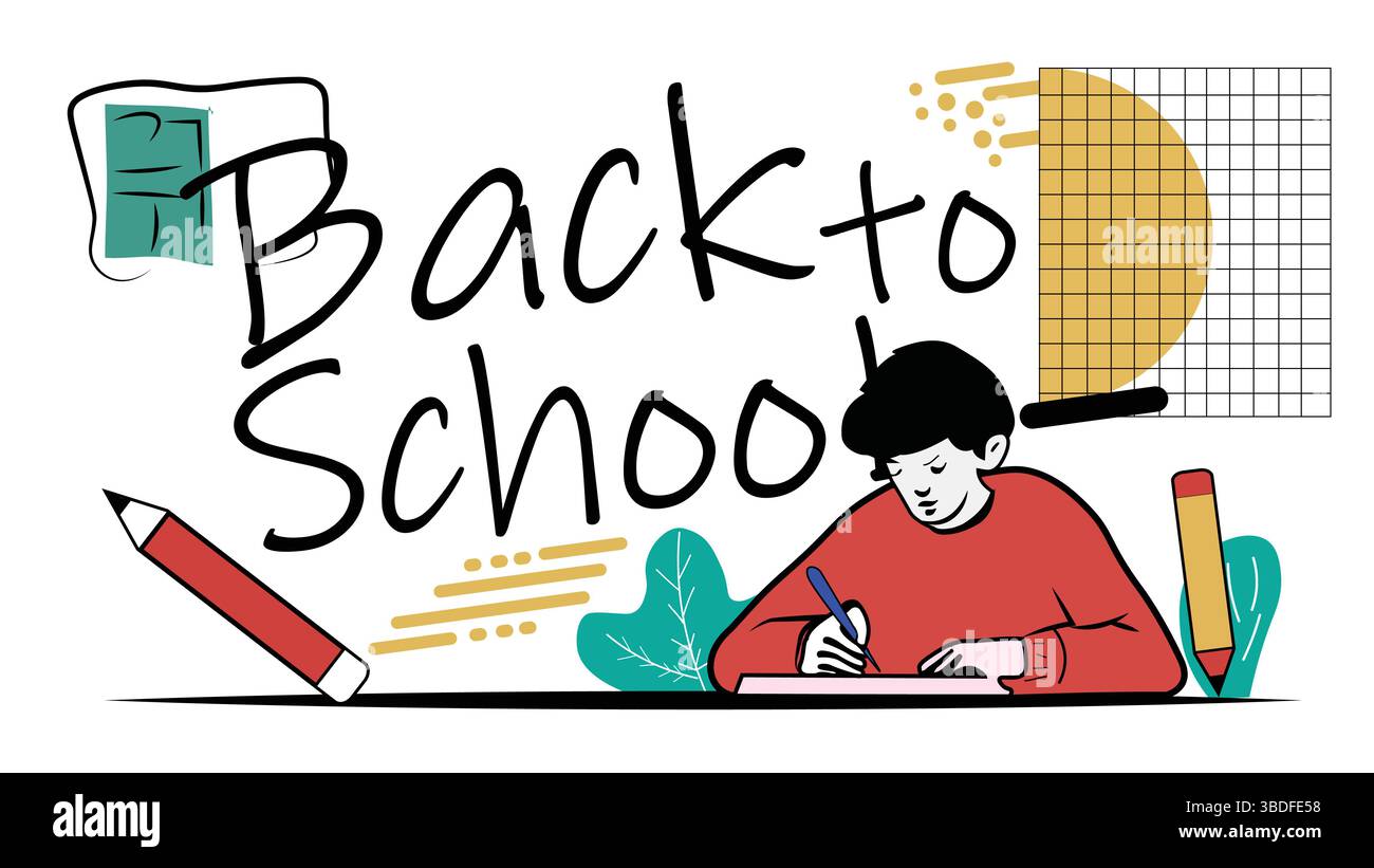 Uniform classroom writing Stock Vector Images - Alamy