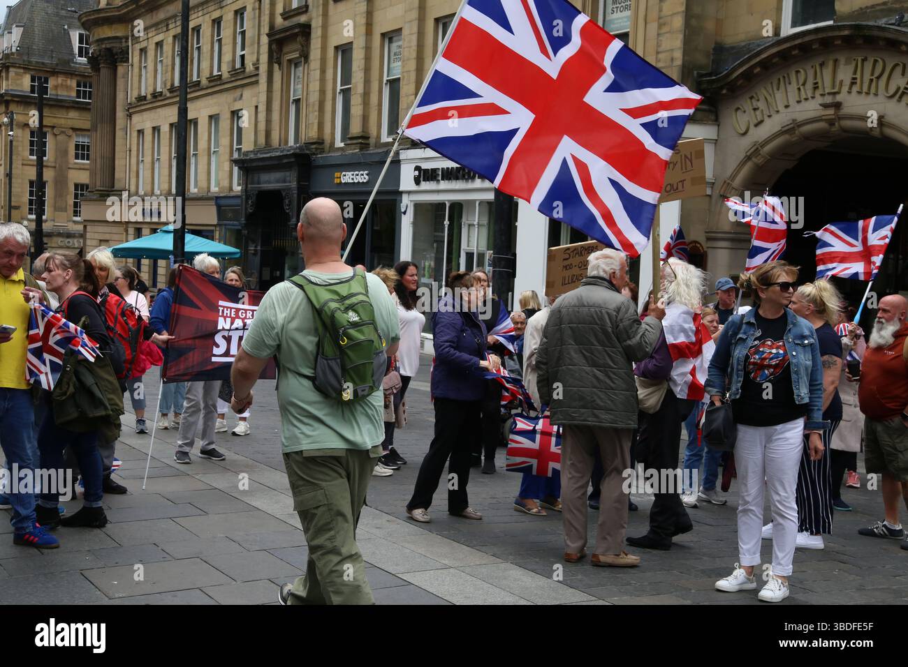 “Great British National Strike” People gather in Newcastle city centre ...