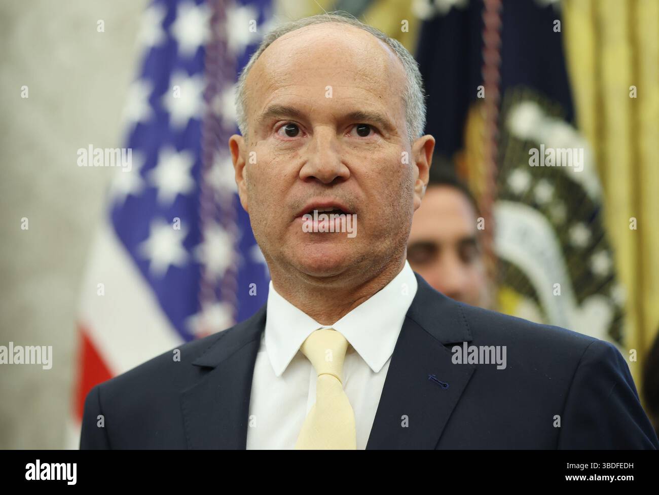 Joseph Dominguez, president and CEO of Constellation Energy, speaks as ...