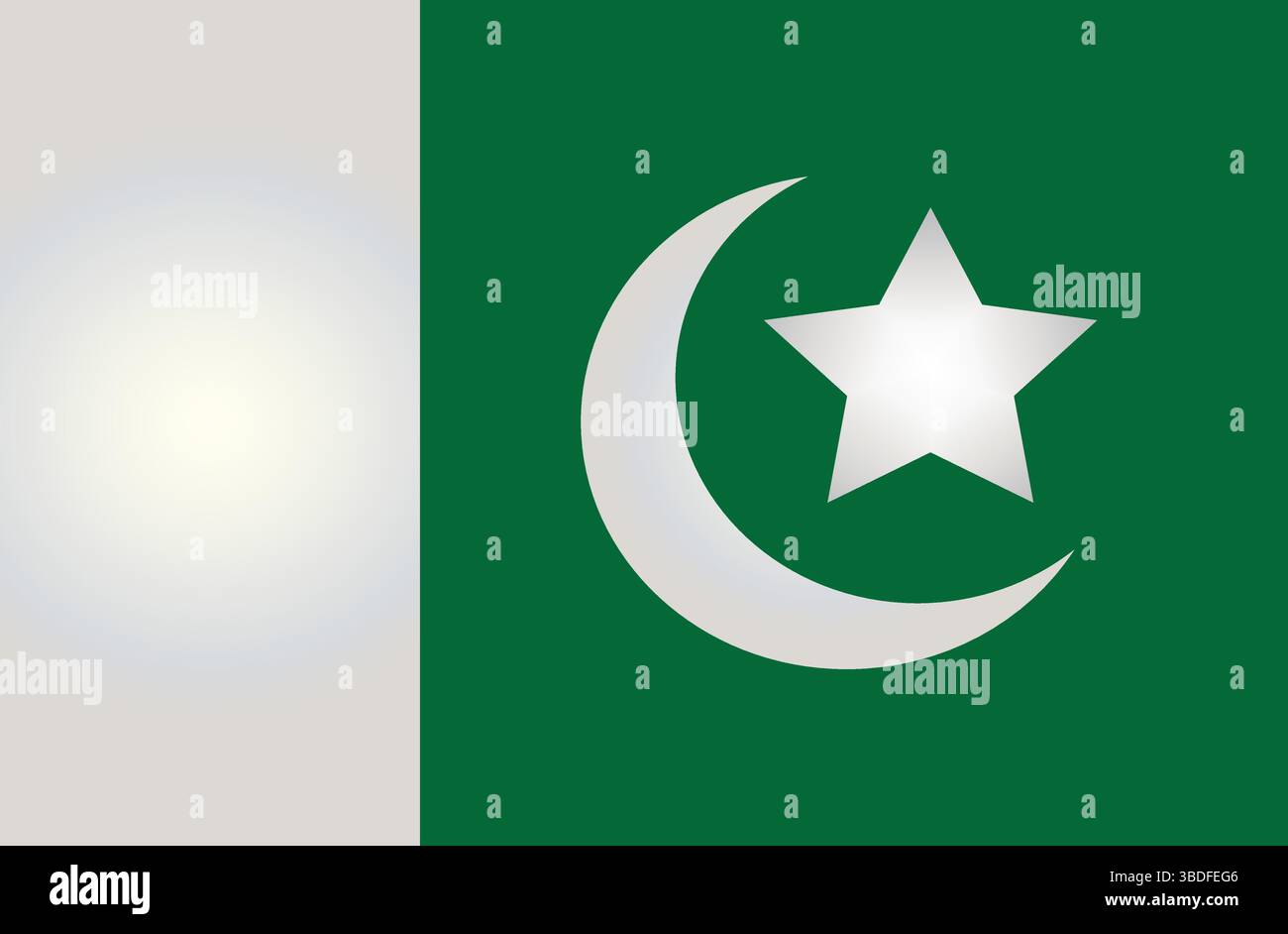 Pakistan Flag Vector illustration wallpaper Stock Vector Image & Art ...
