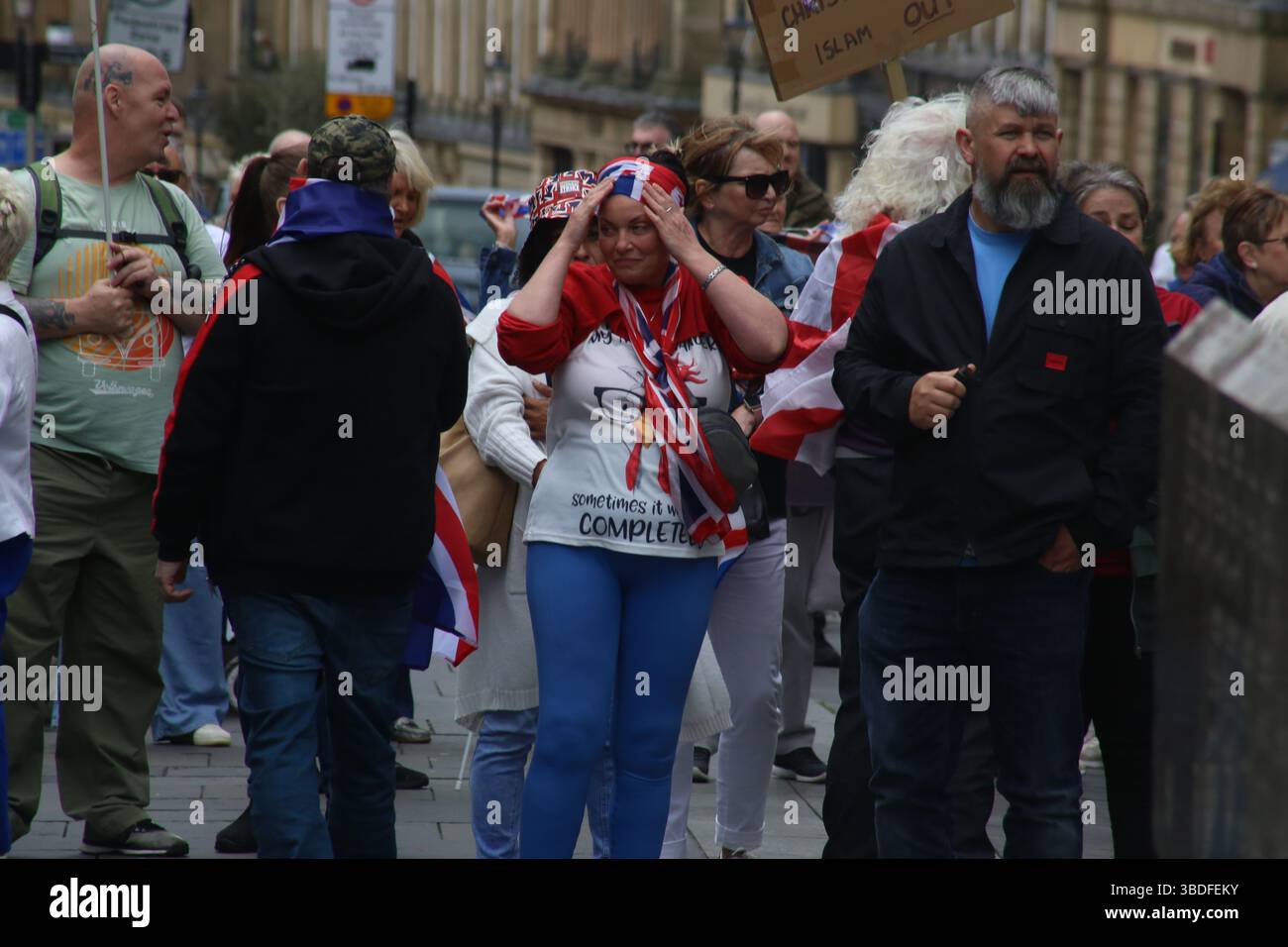 “Great British National Strike” People gather in Newcastle city centre ...