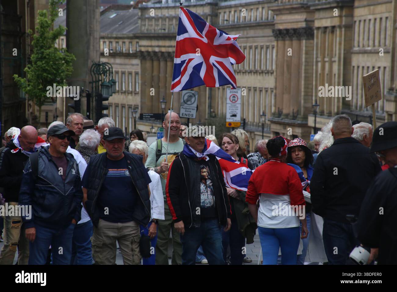 “Great British National Strike” People gather in Newcastle city centre ...